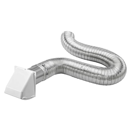 Lambro 4-In. x 8-Ft. UL 2158A Premium Flexible Semi-Rigid Duct Vent Kit ...