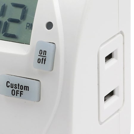 Prime EZ-SET 1-Outlet 24-Hour Digital Indoor Timer TNIDP12 | Zoro