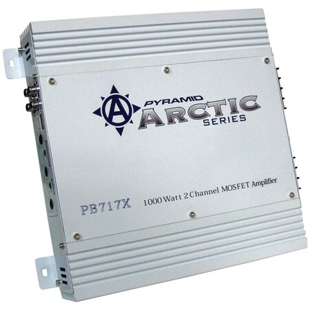Pyramid Car Audio Arctic Series 2-Channel 1000W Bridgeable Class AB ...