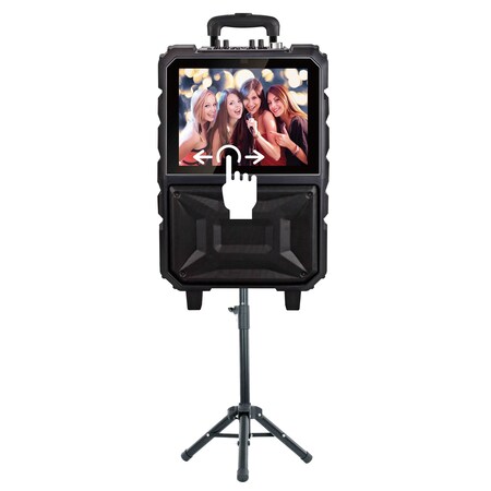 Qfx Portable Touch Screen Karaoke Speaker System with Bluetooth (8 ...