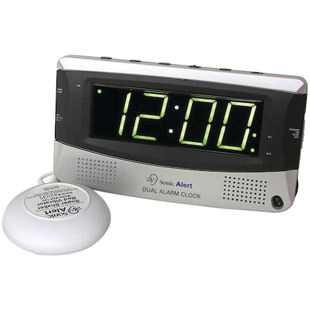 Sonic Alert Sonic Bomb Dual Alarm Clock with Super Shaker SBD375SS | Zoro