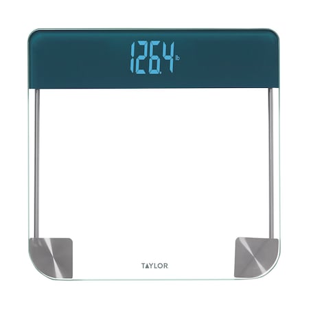 Taylor Clear Glass Bath Scale with Magic Display, 440-Lb. Capacity ...