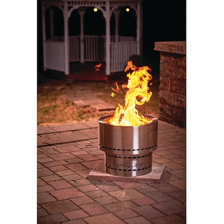 Flame Genie Flame Genie INFERNO Wood Pellet Fire Pit (Stainless Steel ...