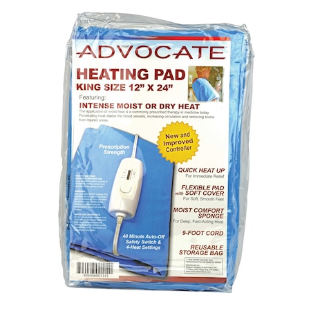 Advocate Heating Pad King Size 12" x 24" 315 | Zoro