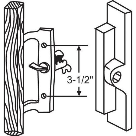 Strybuc PATIO DOOR HANDLE SET WITH KEY 13-106WK | Zoro