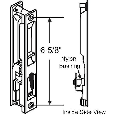 Strybuc Patio Door Handle Assy. 13-433W | Zoro