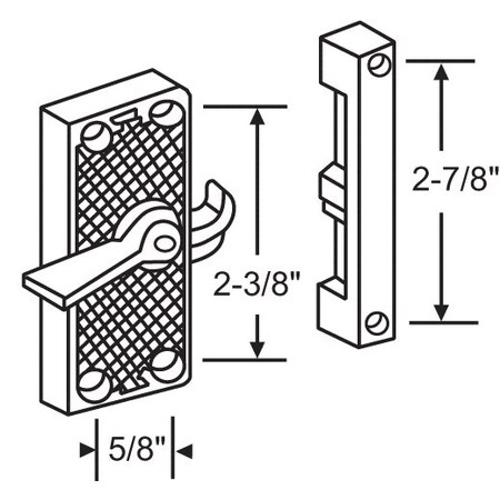 Strybuc SCREEN LATCH AND KEEPER 14-60 | Zoro