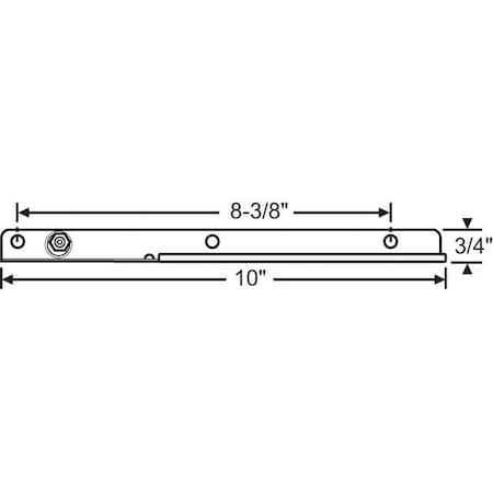 Strybuc Casement Hinge Track SS 28-01-10ALH | Zoro