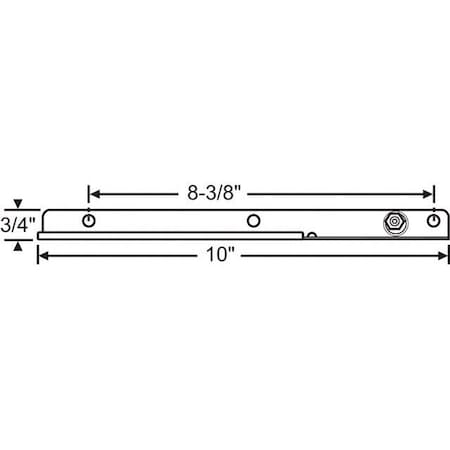 Strybuc Casement Hinge Track SS 28-01-10ARH | Zoro