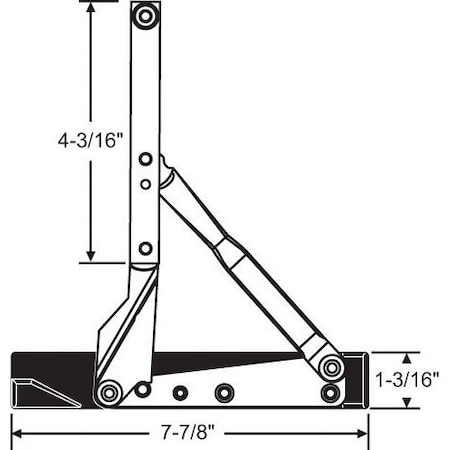 Strybuc Friction Hinge Set 28-135C | Zoro