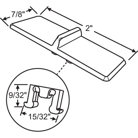 Strybuc Tilt Slide Thumb Button 85-760 | Zoro