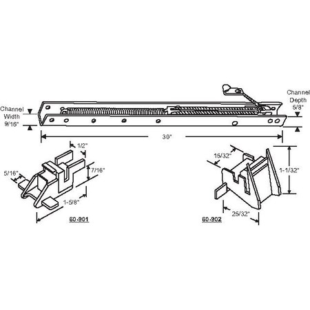 Strybuc 30in Window Channel Balance 60-293-24 | Zoro