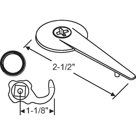 Strybuc SCREEN LATCH ASSEMBLY 14-55 | Zoro