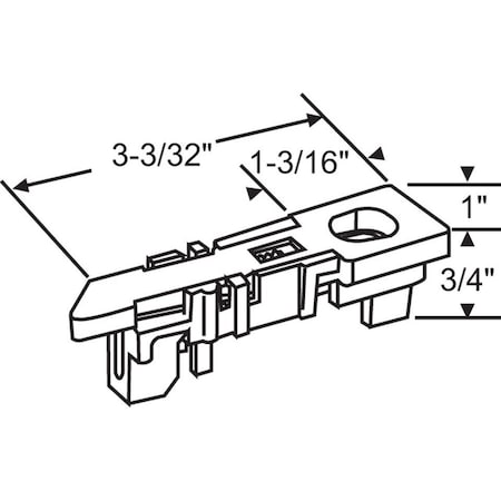 Strybuc White Tilt Latch Assembly Set 900-17651A | Zoro