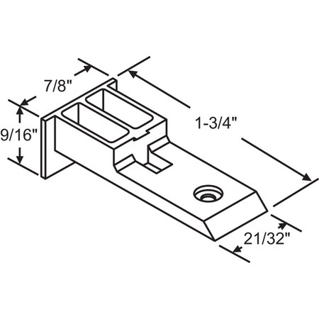 Strybuc Balance Top Sash Guide 900-18140W | Zoro