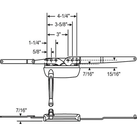 Strybuc Dual Arm Casement Operator 36-369-1 | Zoro
