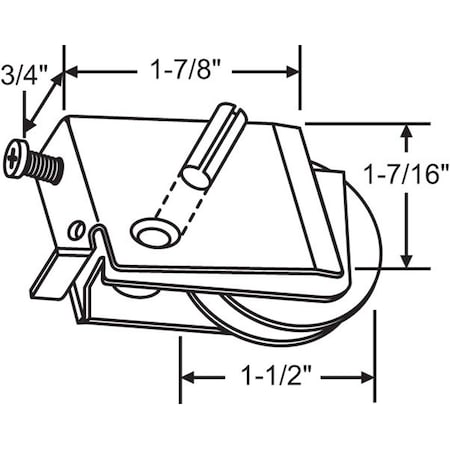 Strybuc Patio Door Roller Assembly 9-255 | Zoro
