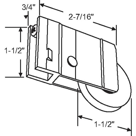 Strybuc Patio Door Roller Assembly 9-453 | Zoro