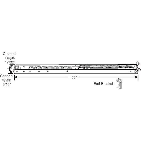 Strybuc 33in Channel Balance 62FC-33B-5 | Zoro