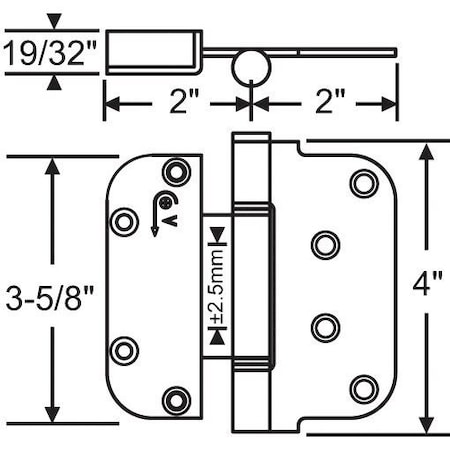 Strybuc Ultimate 2D Adjustable Hinge 850-8762535 | Zoro
