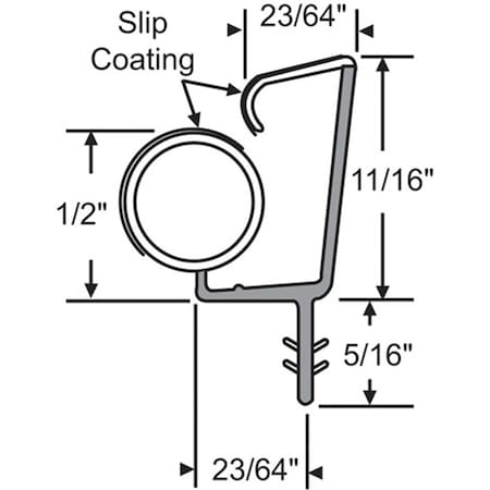 Strybuc 82in Arloc Bronze Weatherstrip 63-208-82BZ | Zoro