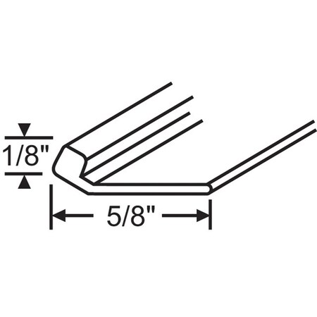 Strybuc Black Panel Sill Weatherstrip 63-502B-1 | Zoro