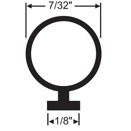 Strybuc Black Bulb Vinyl Weatherstrip 63-247 | Zoro