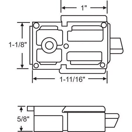 Strybuc Black Pivot Housing Set 900-12809BA | Zoro