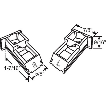 Strybuc Balance Sash Guide Set 900-20576NS-SET | Zoro