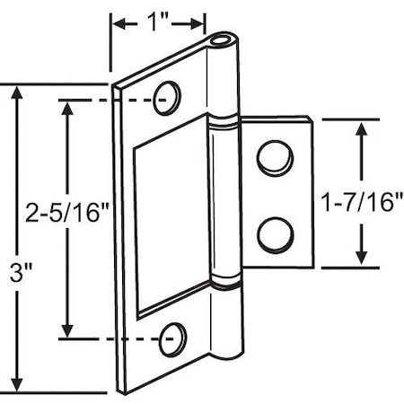 Strybuc Bifold Door Hinge 900-820 | Zoro