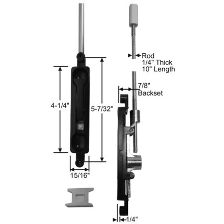 Strybuc Mortise Flush Bolt Bronze 19-427BZ | Zoro