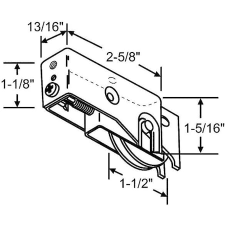 Strybuc Patio Door Roller Assembly 9-260 | Zoro