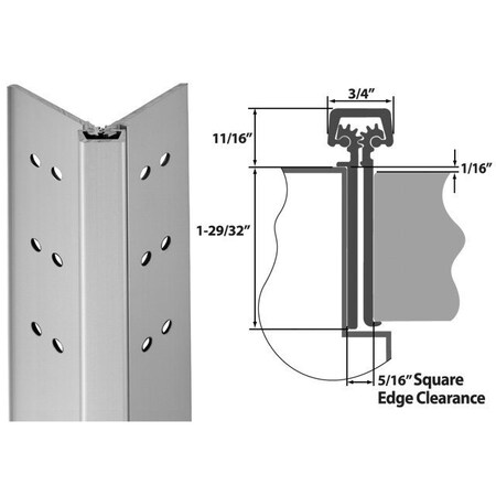 Strybuc Full Mortise Continuous Hinge 8-641BZ | Zoro