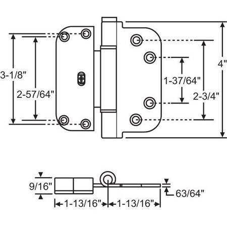 Strybuc Adjustable Guide Hinge 56-223SNK | Zoro