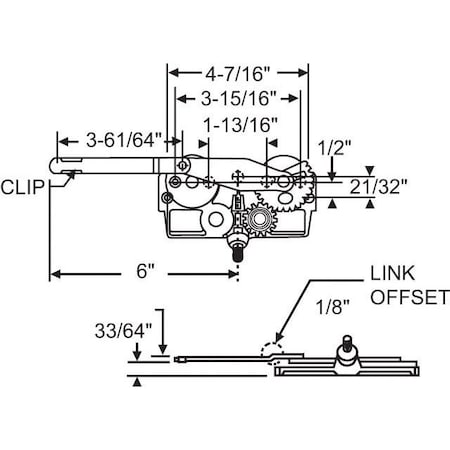 Strybuc Dyad Arm Casement Operator 36-199 | Zoro