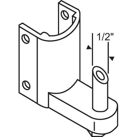 Strybuc 1-5/32in Bottom Hinge Bracket 91-3A | Zoro