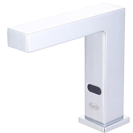 Central Brass Single Hole Deck Mount Electronic Sensor Faucet in Chrome ...