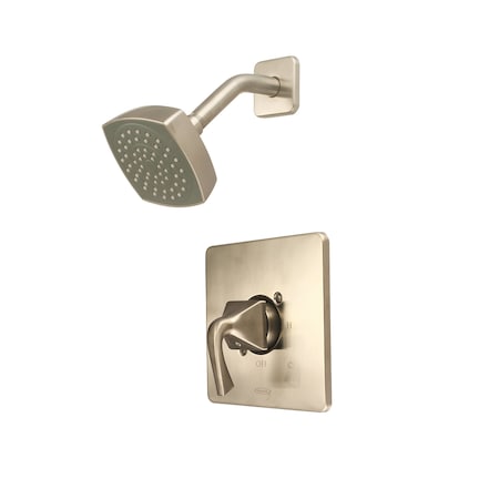 Pioneer Industries Single Handle Shower Trim Set in PVD Brushed Nickel ...