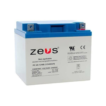 Zeus Battery Products 40Ah 12V Nb Sealed Lead Acid Battery PC40-12NB | Zoro