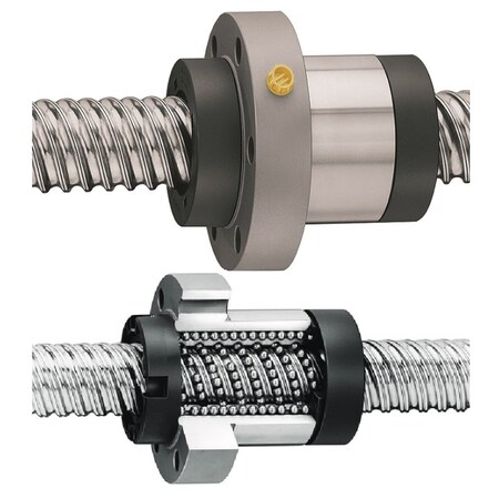 Ewellix Long Lead Ball Nut on Sleeve, VL or SL Screw, with Wipers, 50mm ...