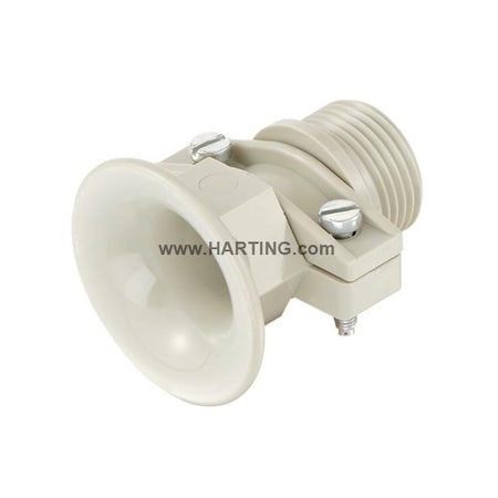 Harting Cable Gland, 55.50 mm L, Gray, Thermoplastic, 2 PK 09000005169 ...