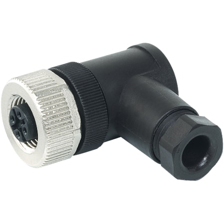 Murr Elektronik M12 female receptacle A-cod. front mount, PP-wires 5X0 ...