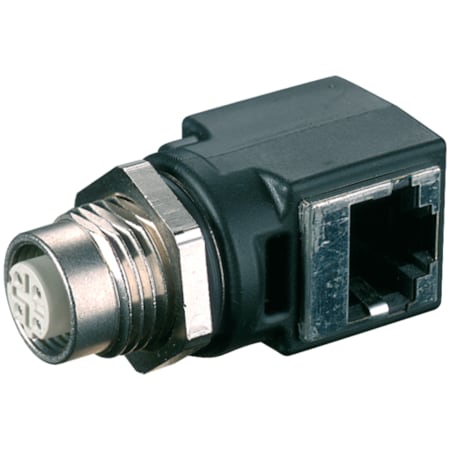 Murrelektronik M12-RJ45-ETHERNET-ADAPTER 90 Degree, D-Cod., 4-pol. 7000 ...