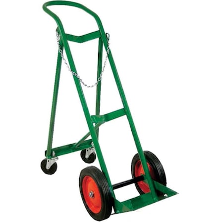 Powerweld Single Cylinder Cart with Rubber Tires and Retractable Wheels ...