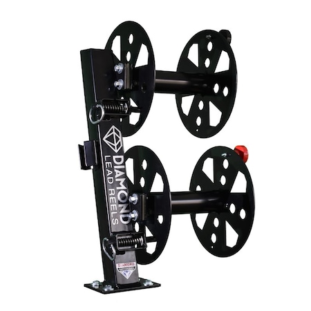 Diamond Lead Reels Heavy Duty Fixed Base Welding Lead Reel, Double, 10 ...