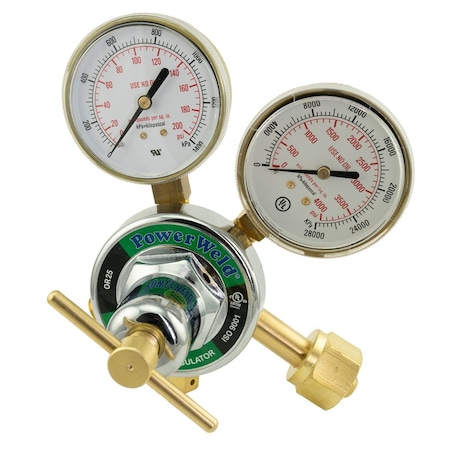 Powerweld Single Stage Harris Style Oxygen Regulator OR25 | Zoro
