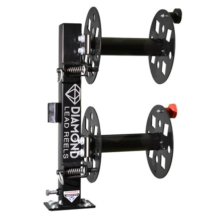Diamond Lead Reels Heavy Duty Swivel Base Welding Lead Reel, Double, 10 ...