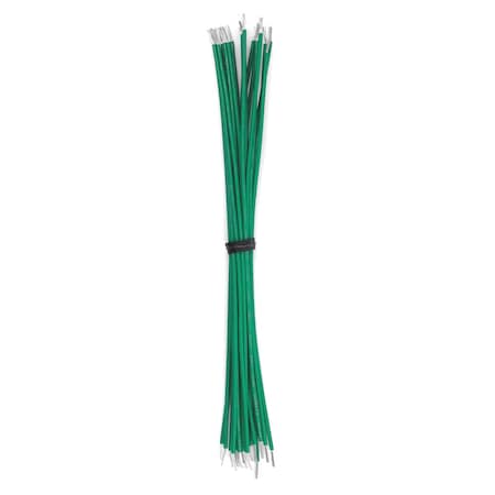 Remington Industries Cut And Stripped Wire, 16 AWG, Stranded, Green 3in ...