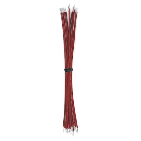 Remington Industries Cut And Stripped Wire, 20 AWG, Solid, Red 3in ...