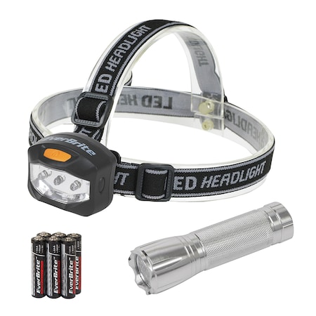 Prime-Line LED Flashlight and Headlamp Combo Single Pack E007000 | Zoro